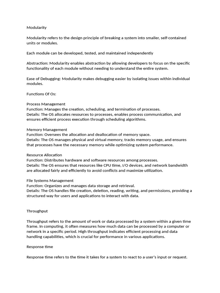 Operating Side Notes | PDF