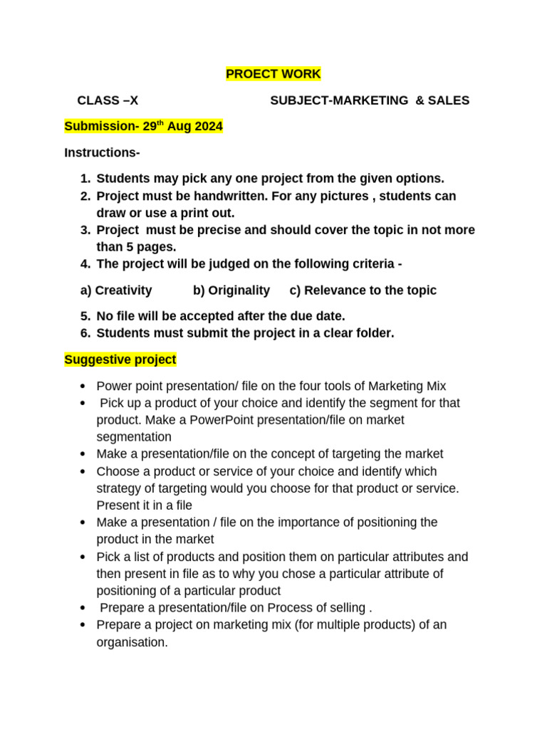 X Marketing Project | PDF