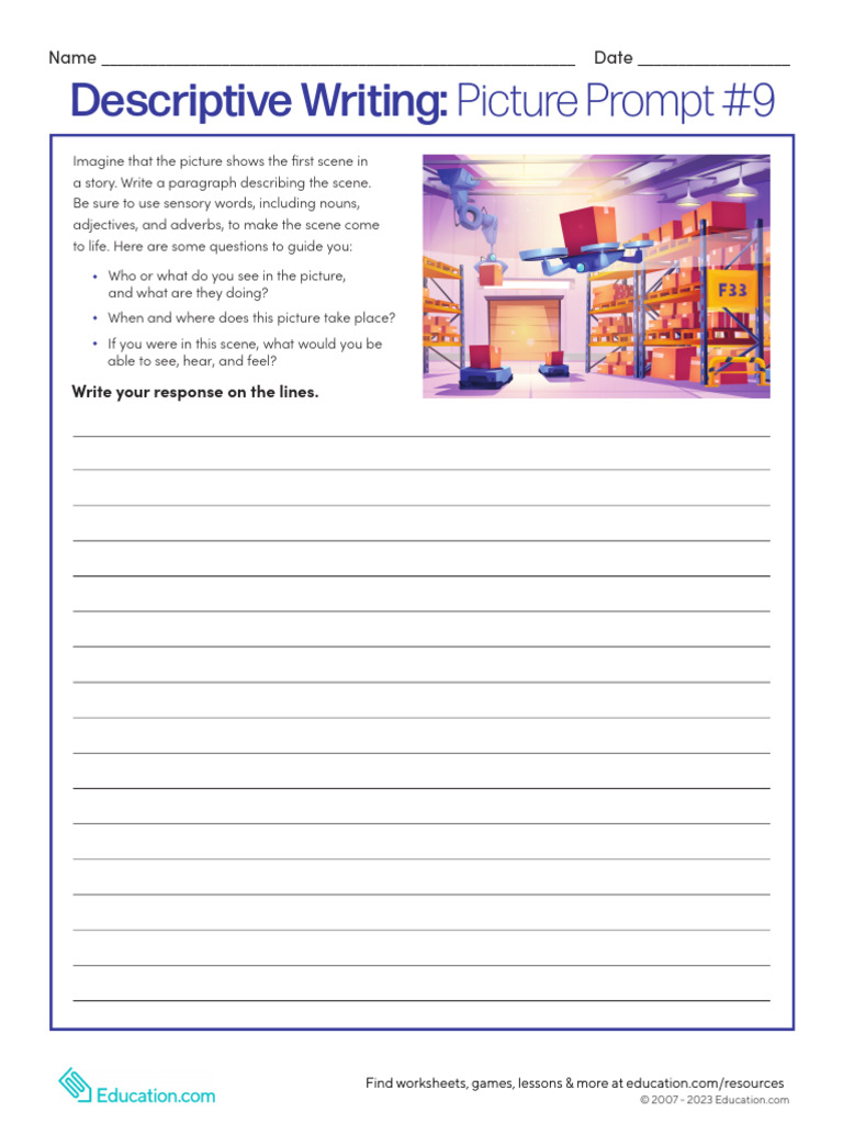 Descriptive Writing Picture Prompt 9 | PDF