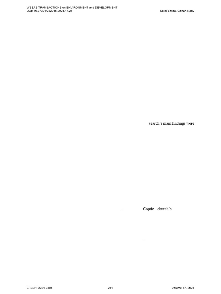 Sustainable Guidelines For Enhancing Indoor Thermal Comfort in Coptic Churches in Egypt Using ...