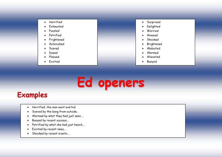 ED Openers | PDF
