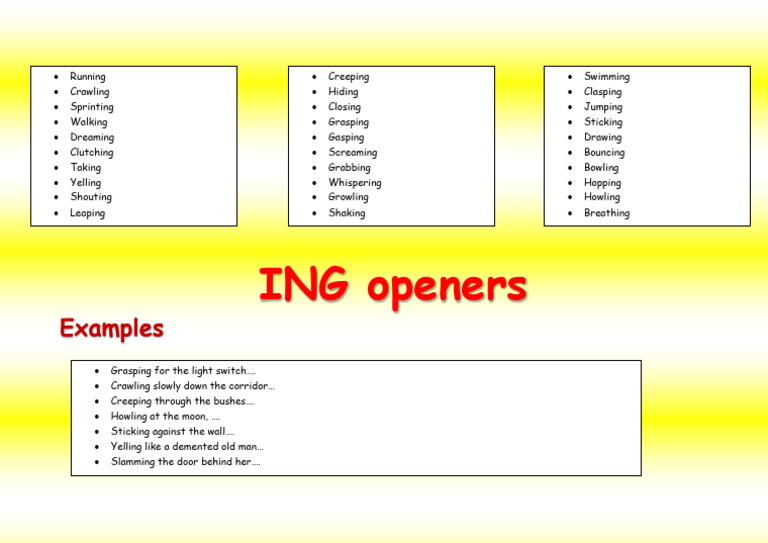 ING Openers | PDF
