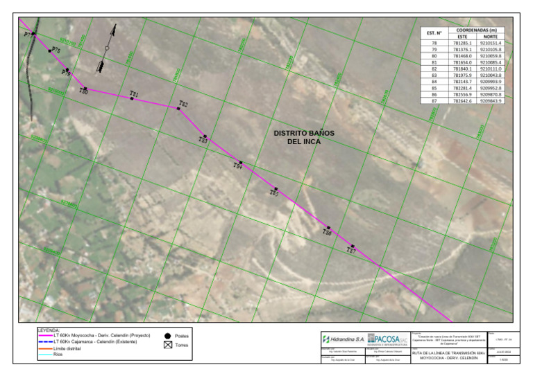 Ruta LT 60Kv Moyococha - Deriv - Celendín-4 | PDF