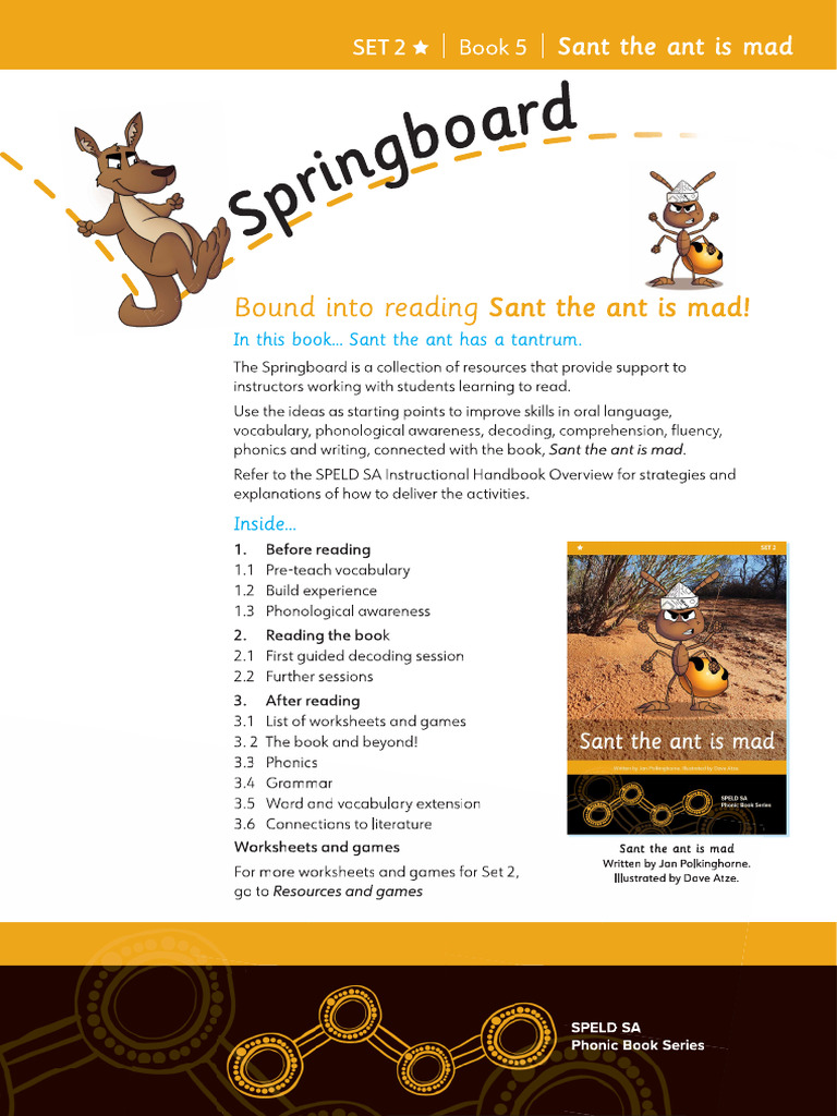 Sant The Ant Is Mad Springboard | PDF