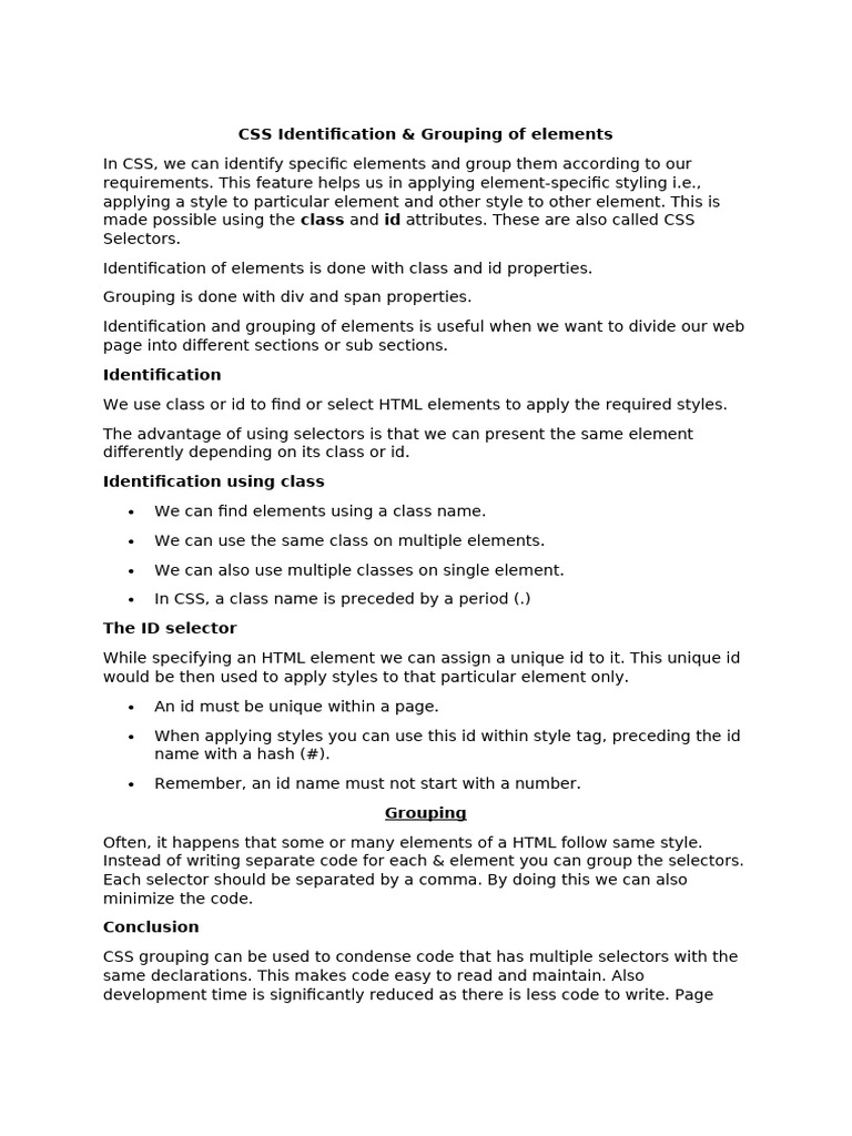 Unit 2 CSS and Web Design Section | PDF