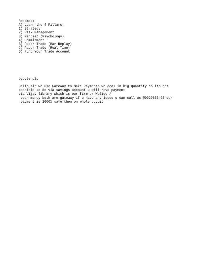 4 Piller Intrading | PDF