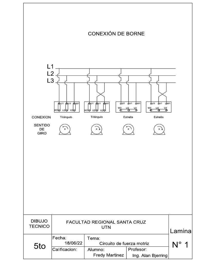 Laminas CAD Trabajo Practico #5 - Fredy Martinez | PDF