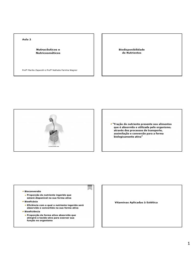 Slides AULA 2 NUTRACEUTICOS | PDF