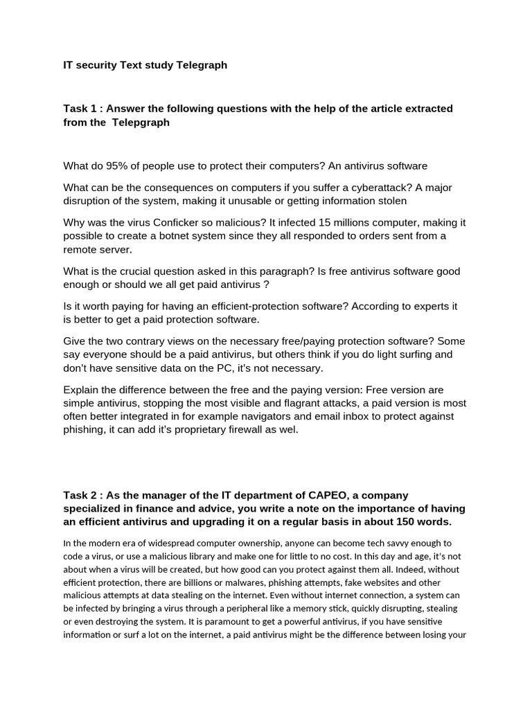 Worksheet Text Study Telegraph | PDF