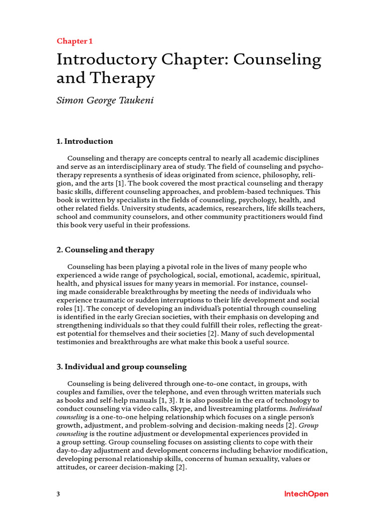 Conceptos Clave en Counseling | PDF