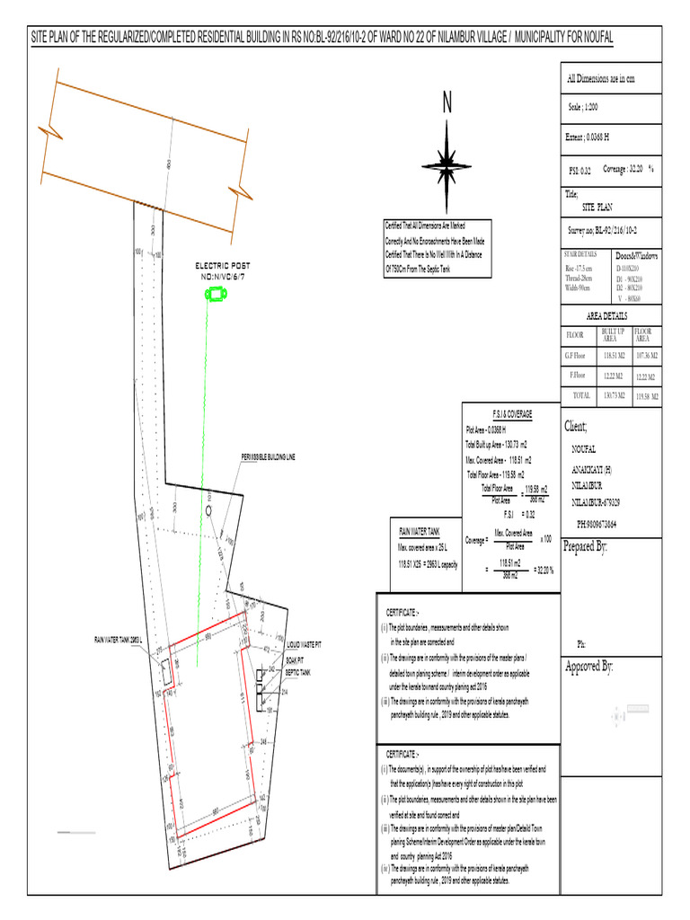 Site Plan Noufal NBR | PDF