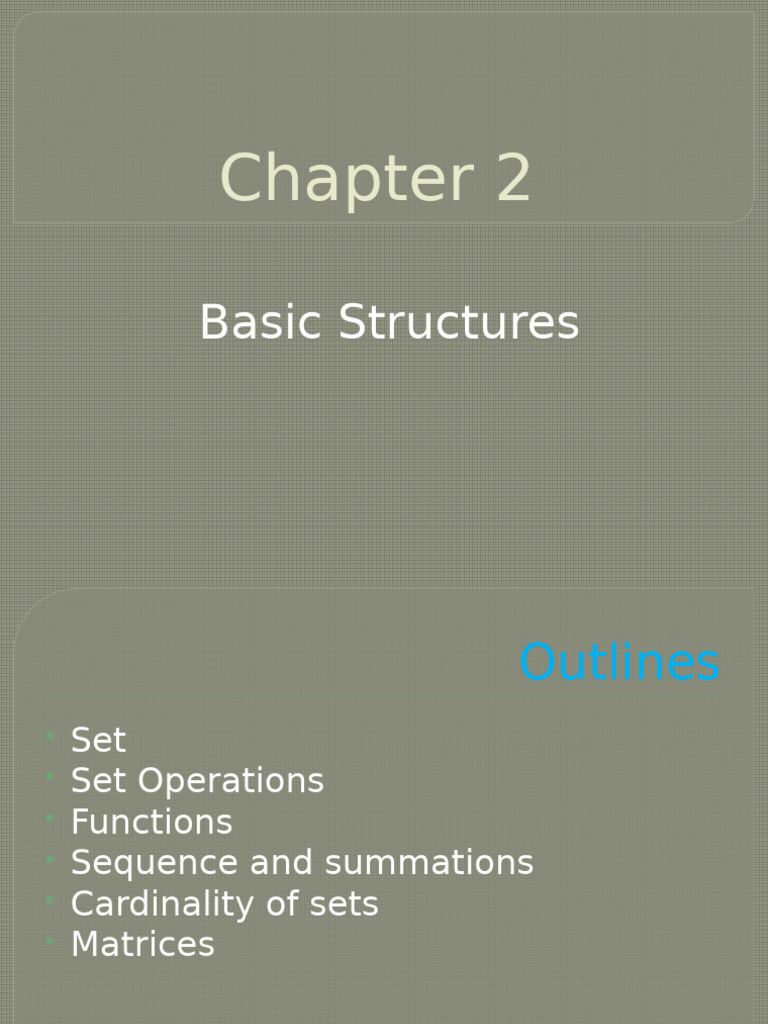 Chapter 2-Set | PDF
