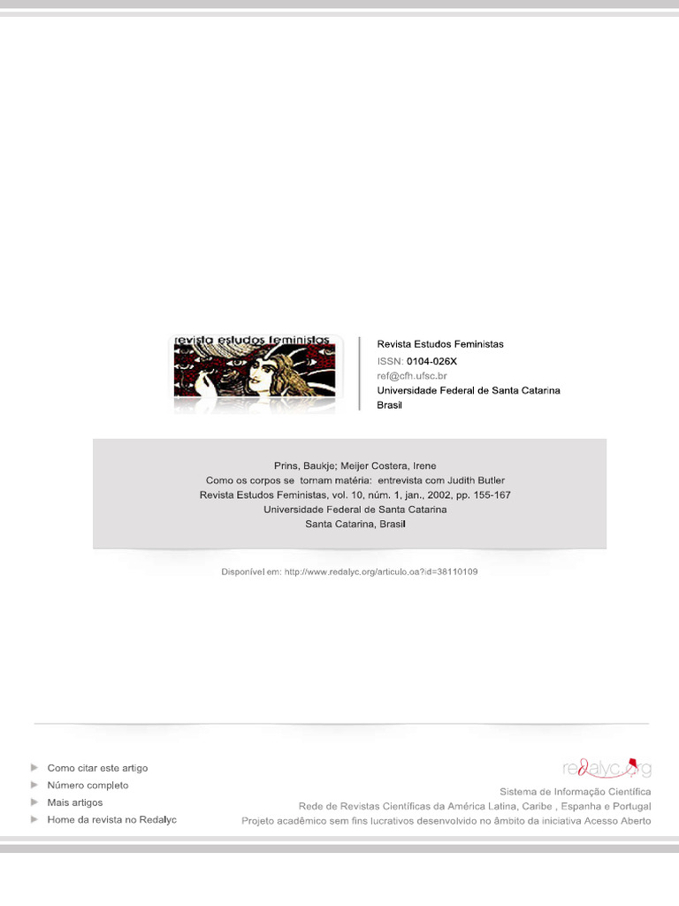 Como Os Corpos Se Tornam Matéria - Entrevista Com Judith Butler | PDF