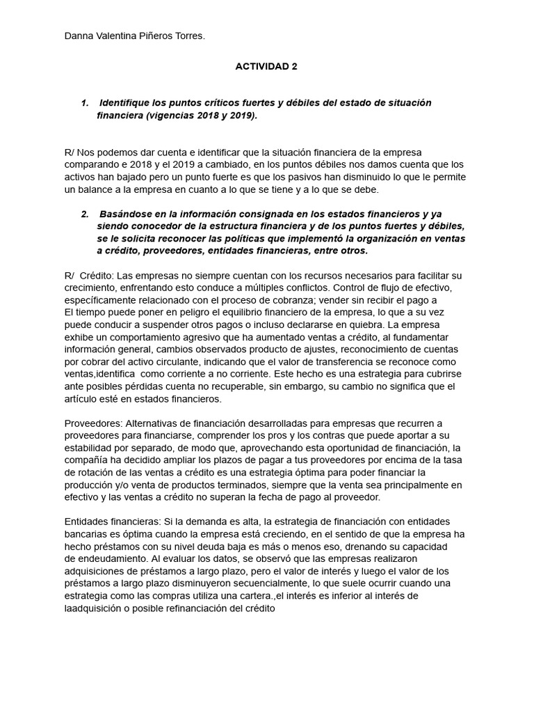 Actividad 2 | PDF | Business | Negocios