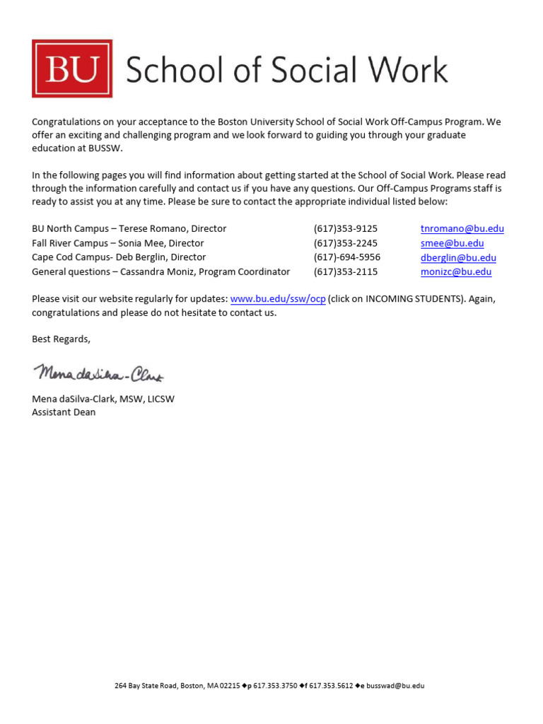 OCP Admission Packet 2016 2017 | PDF