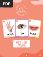 Tarjetas del cuerpo humano para niños | PDF