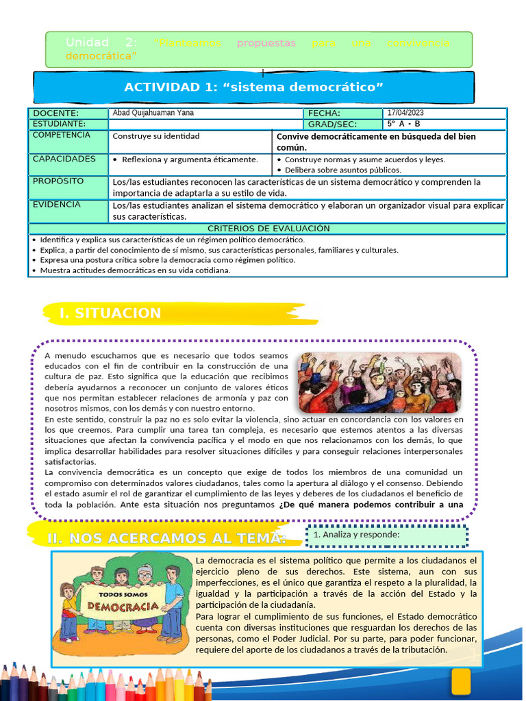 5° DPCC - Actv.01-Exp.2 2023 | PDF