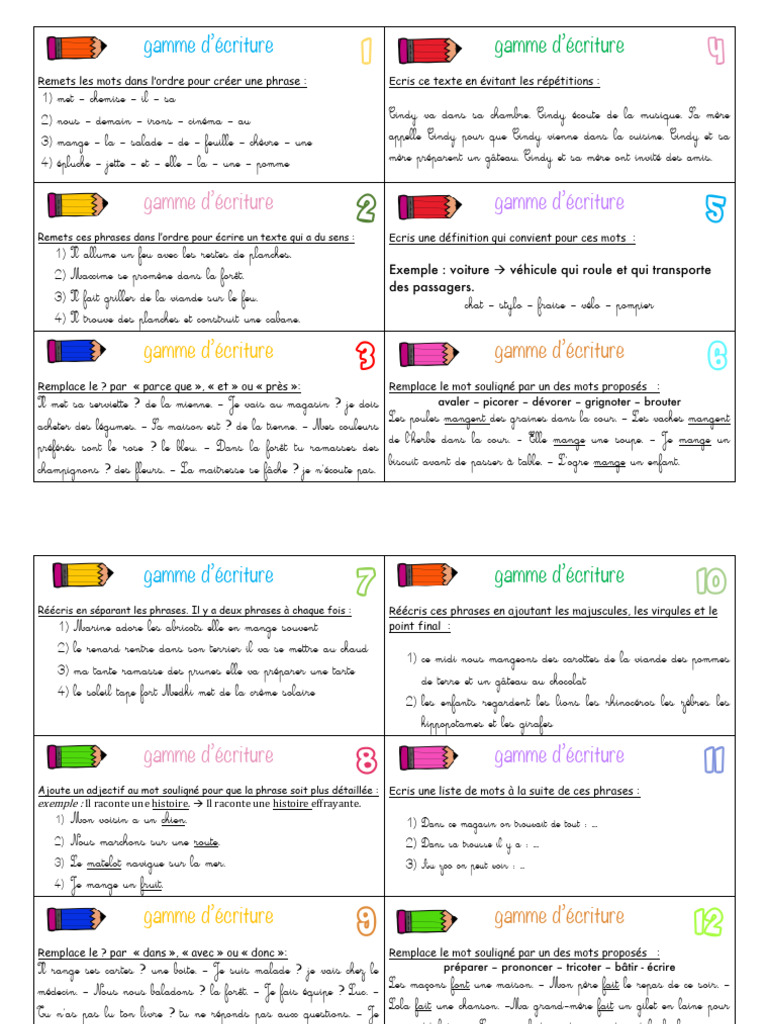 Gammes D e Criture | PDF