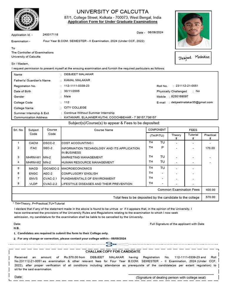 Enrolment - Form - 112 1111 0339 23 - 06 08 2024 - 00 16 | PDF