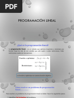 Resolver Problemas de Programación Lineal (Ejercicios Resueltos) | PDF | Programación lineal ...