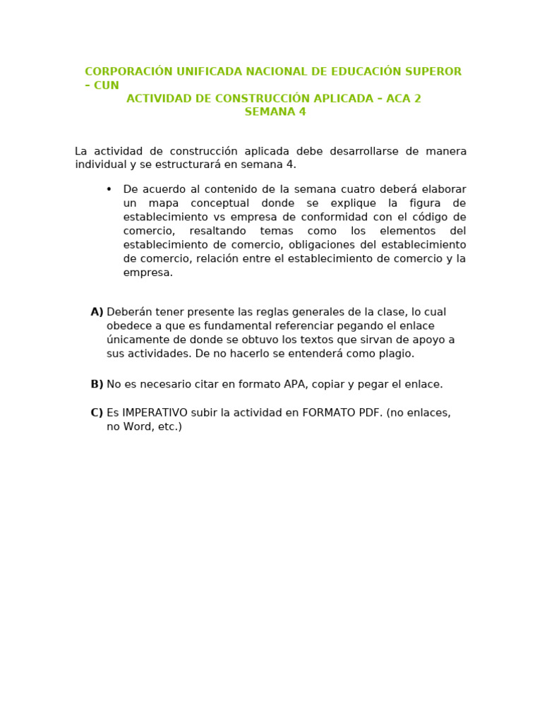 Actividad de Construcción Aplicada - Aca 2 | PDF
