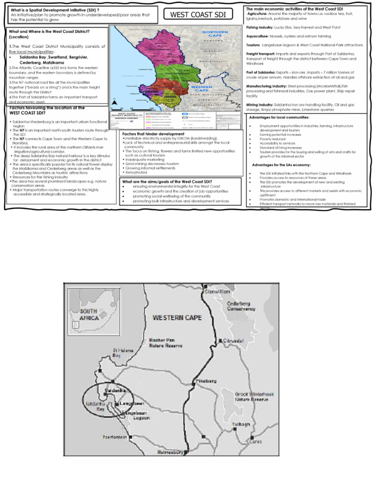 West Coast Sdi & Activities | PDF | Infrastructure | Transport