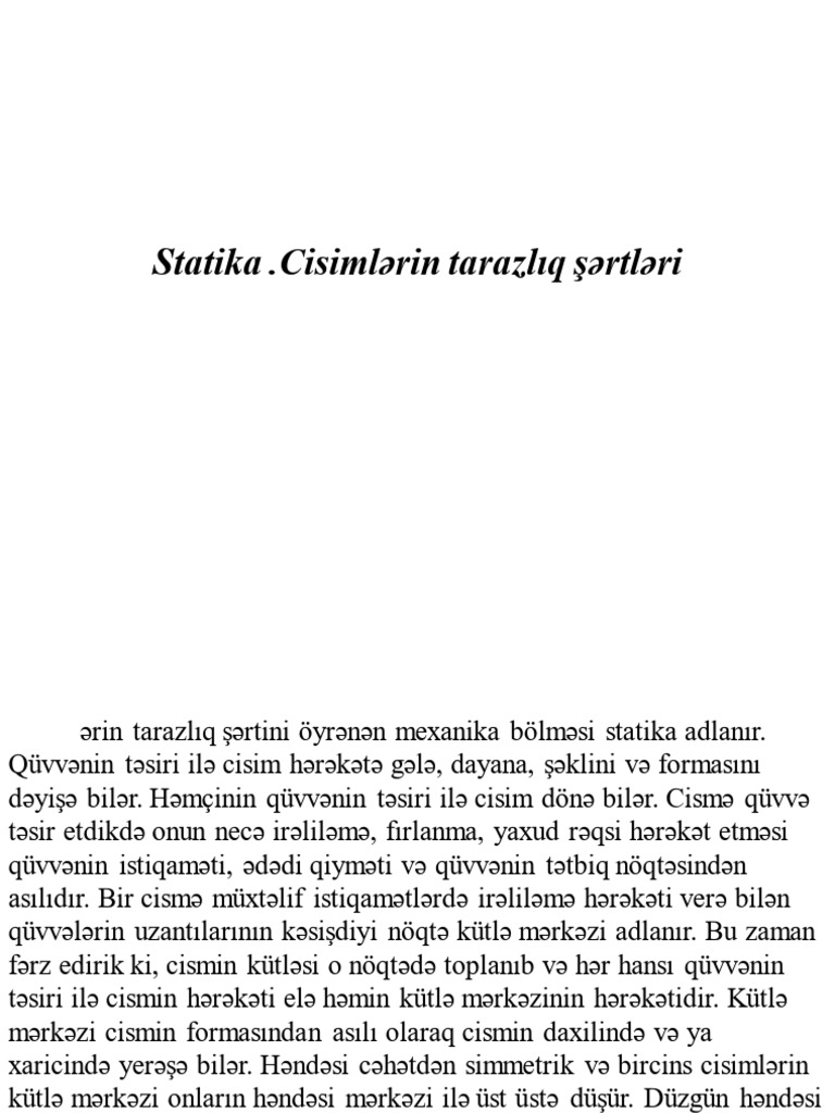 Statika | PDF