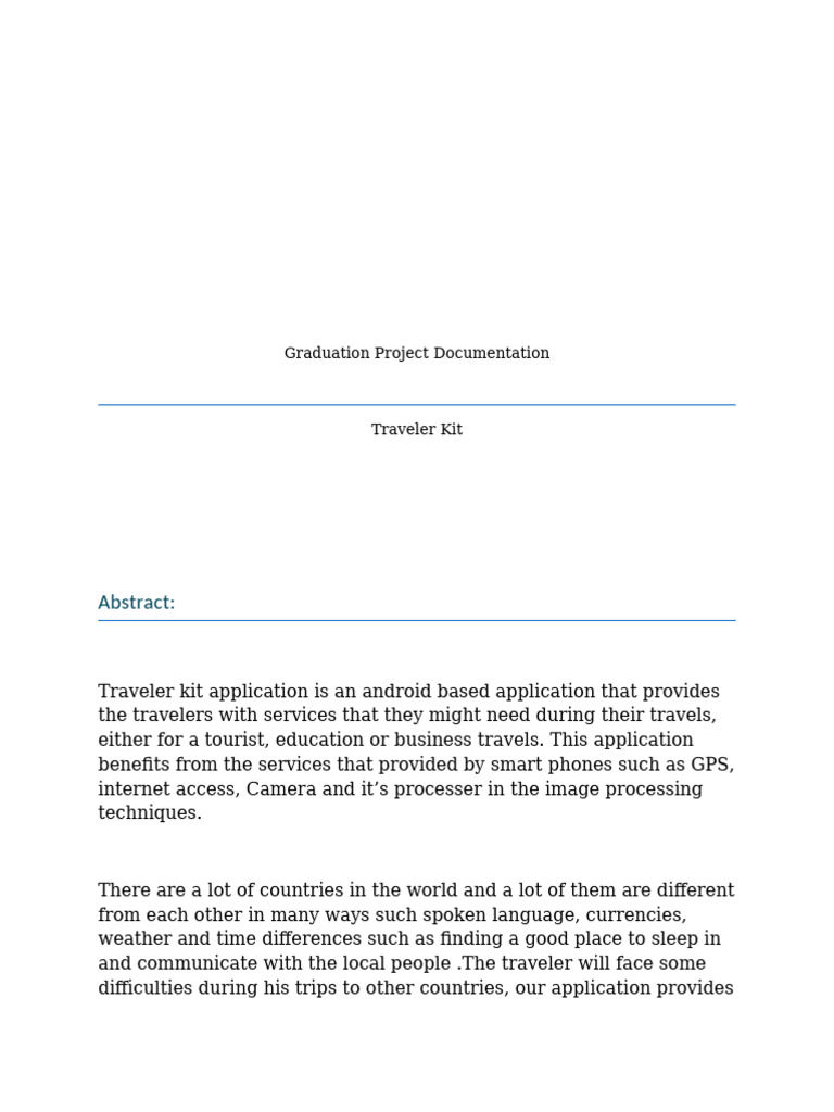 Software Graduation Project Documentation 0 | PDF