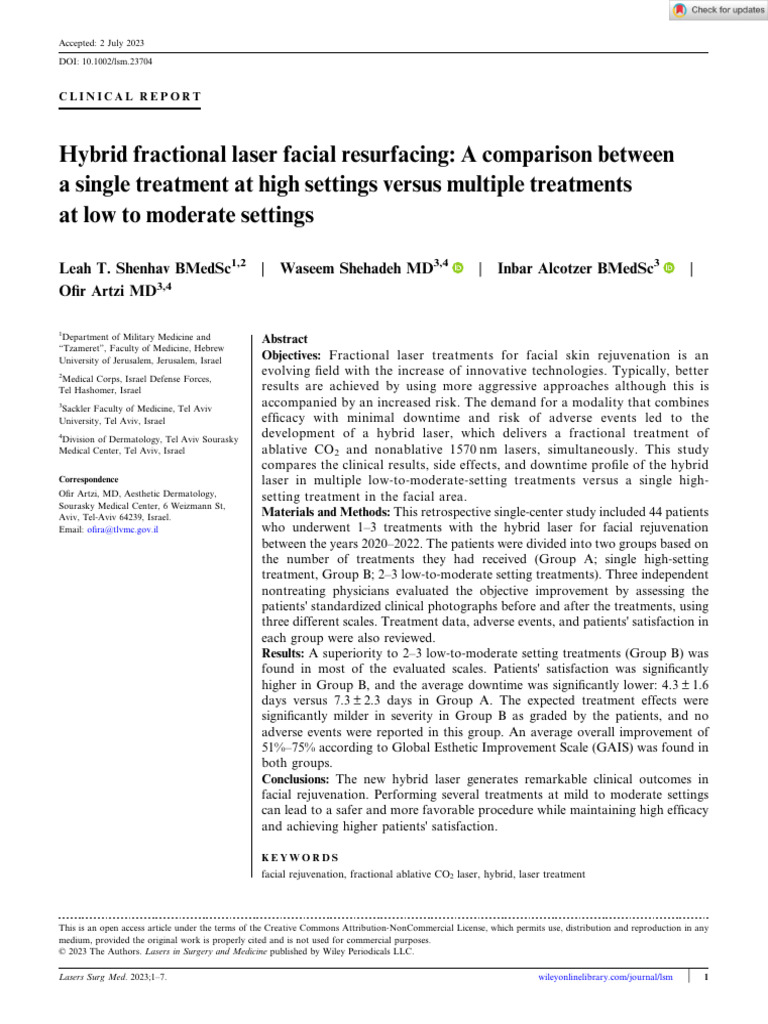 Shenhav Et Al. - 2023 - Hybrid Resurfacing Comparison Between A Single ...