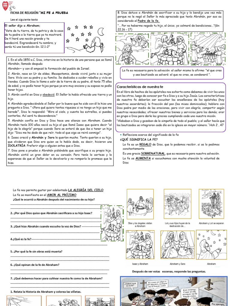 Ficha de Religión | PDF