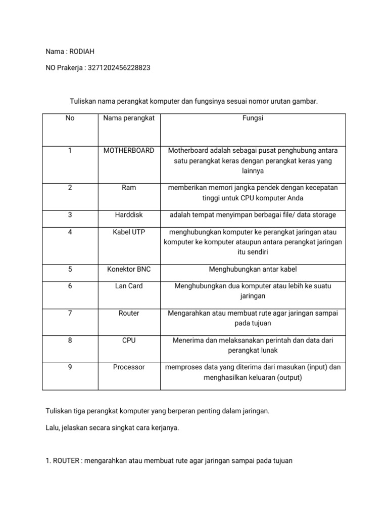 Nama - RODIAH-tpm1 | PDF