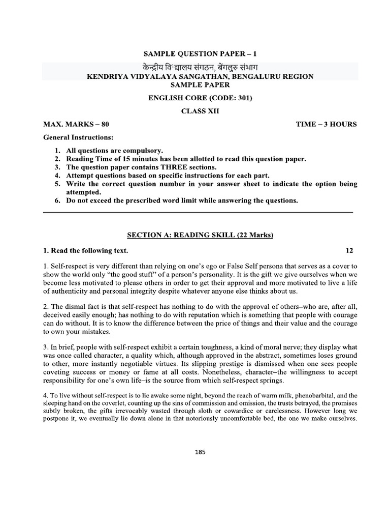 3 Sample Papers | PDF