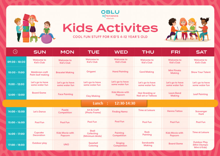 Kids Activities Pdf
