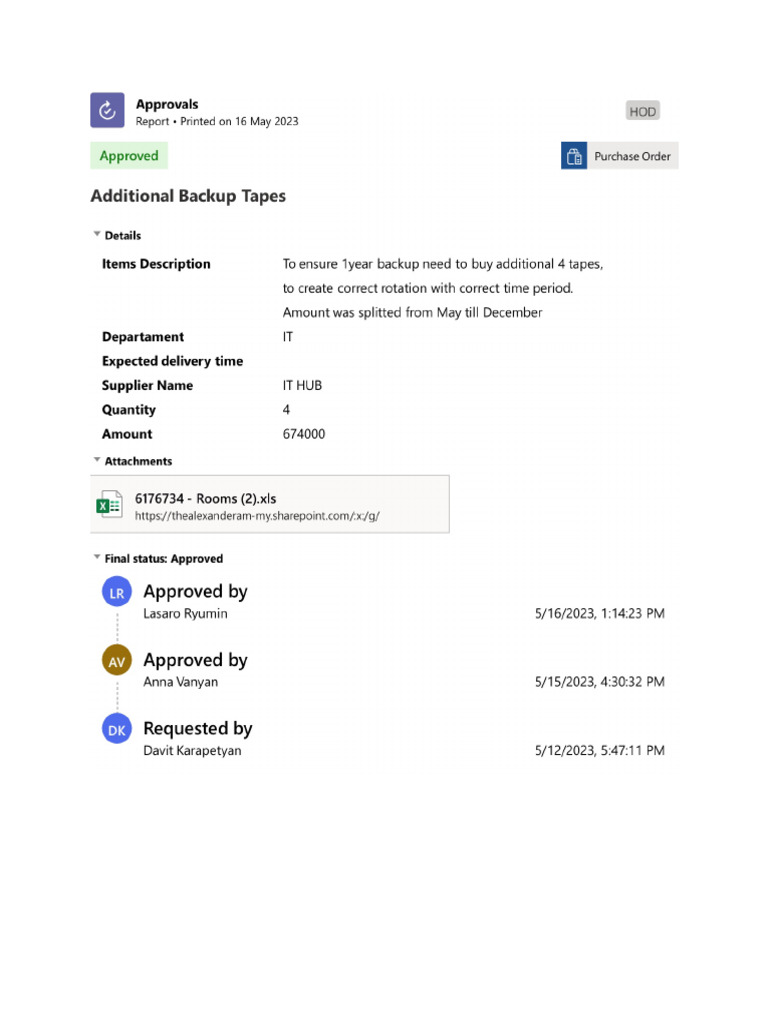 Additional Backup Tapes | PDF