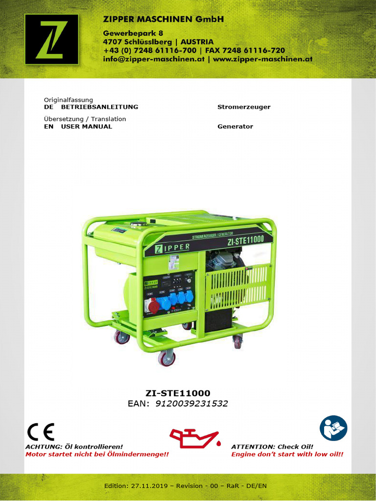 Zipper Zi-Ste11000 Manual | PDF