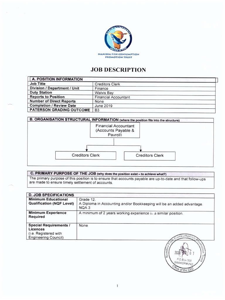Creditors Clerk | PDF
