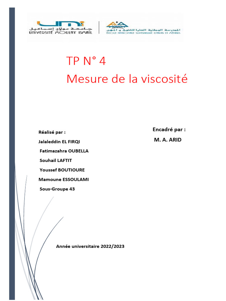 TP FLUIDE 2 | PDF