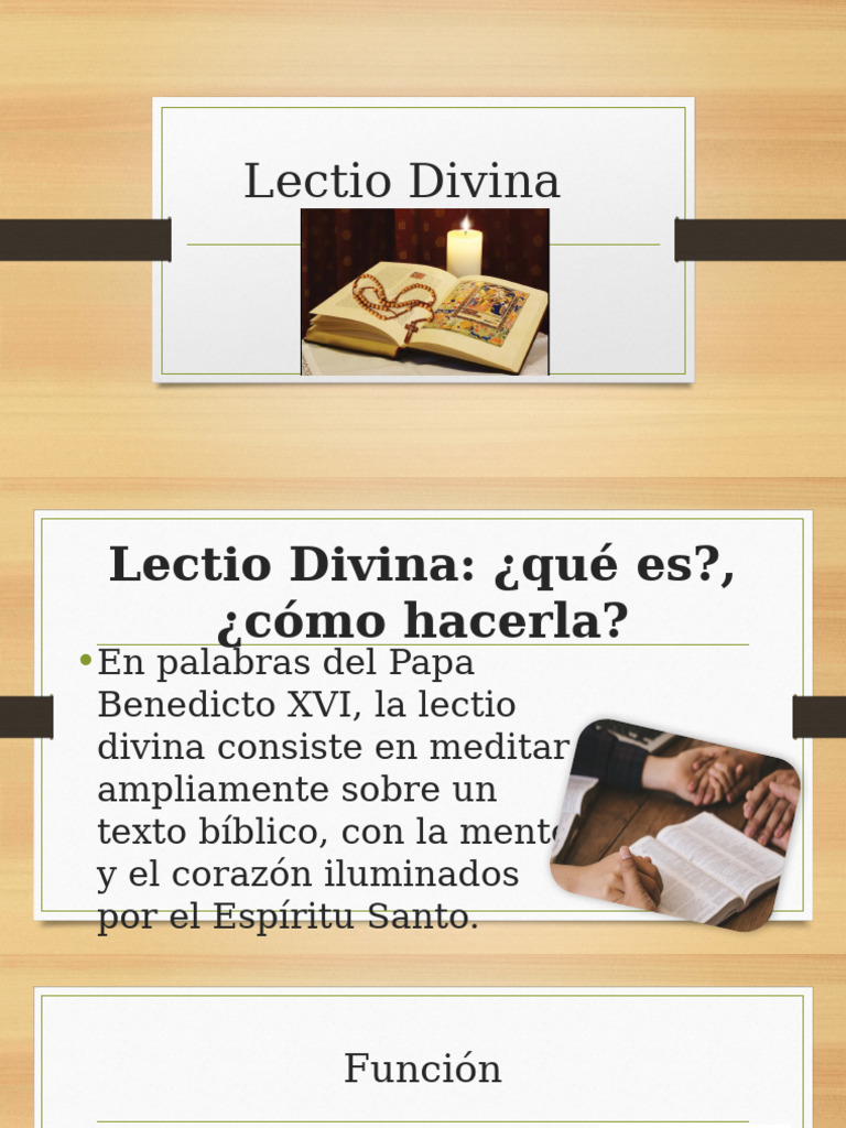 Lectio Divina 1 | PDF