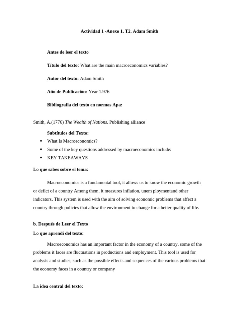 Macroeconomia Tarea 2 - Camilo Segura | PDF