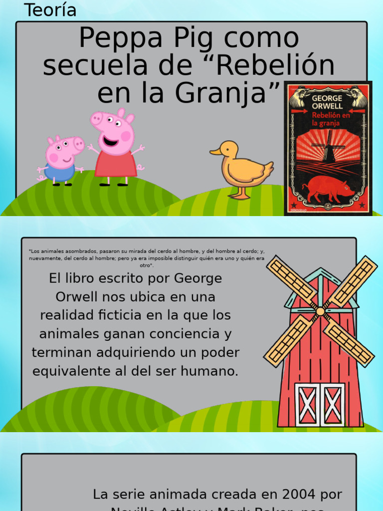 Peppa Pig Es Secuela de "Rebelión en La Granja" | PDF | Libros para ...