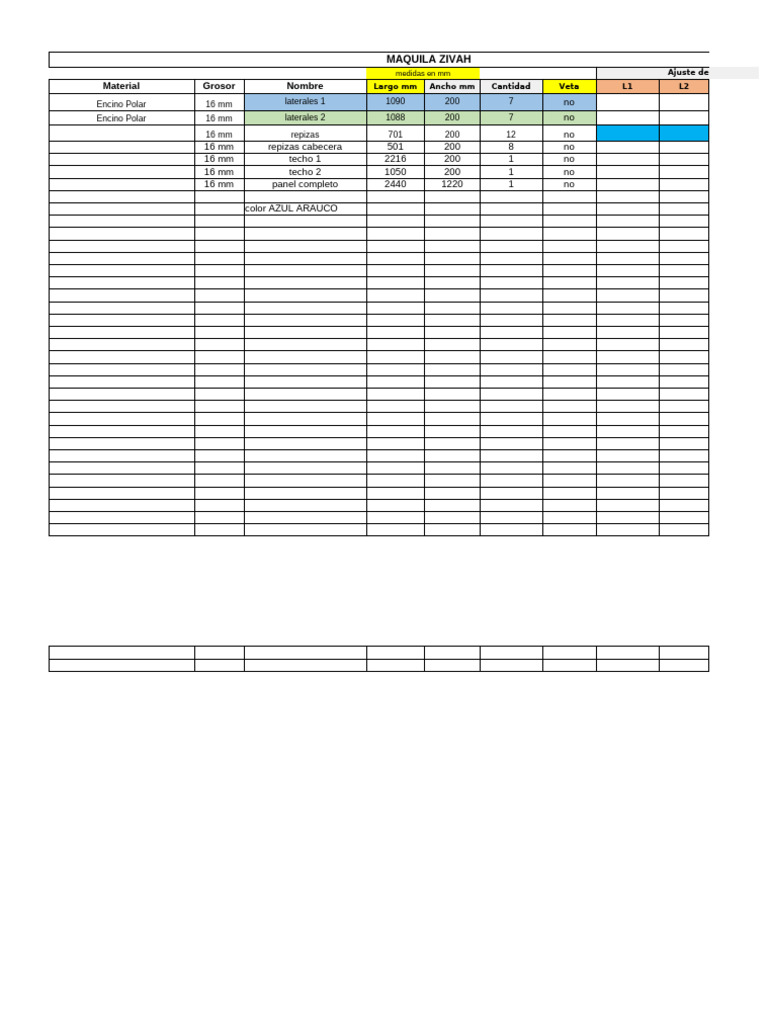 Machote Despiece Zivah 2 | PDF