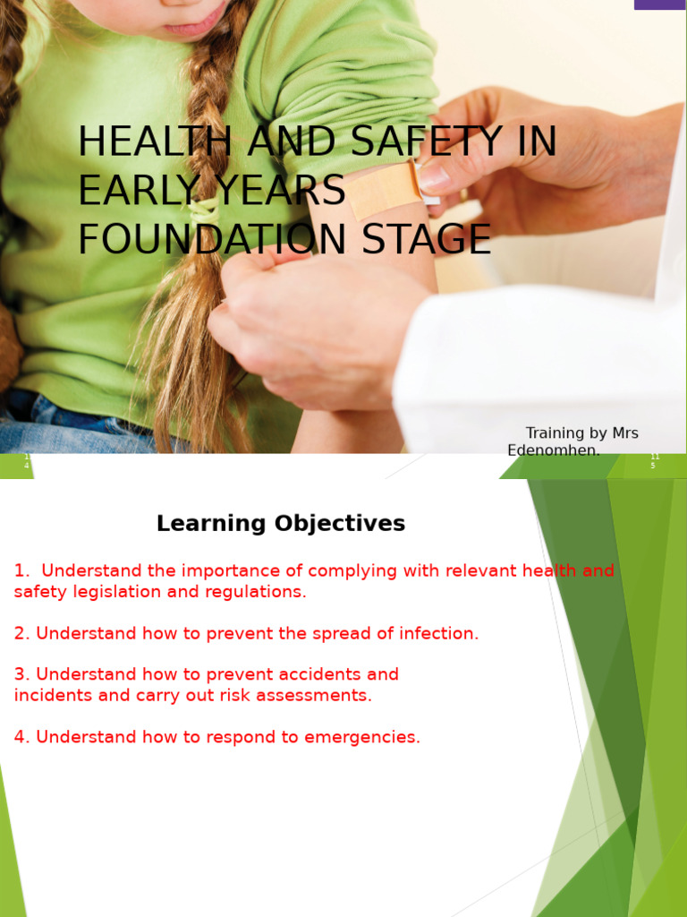 Health and Safety in Eyfs | PDF