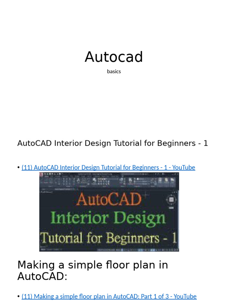 Autocad Basics | PDF