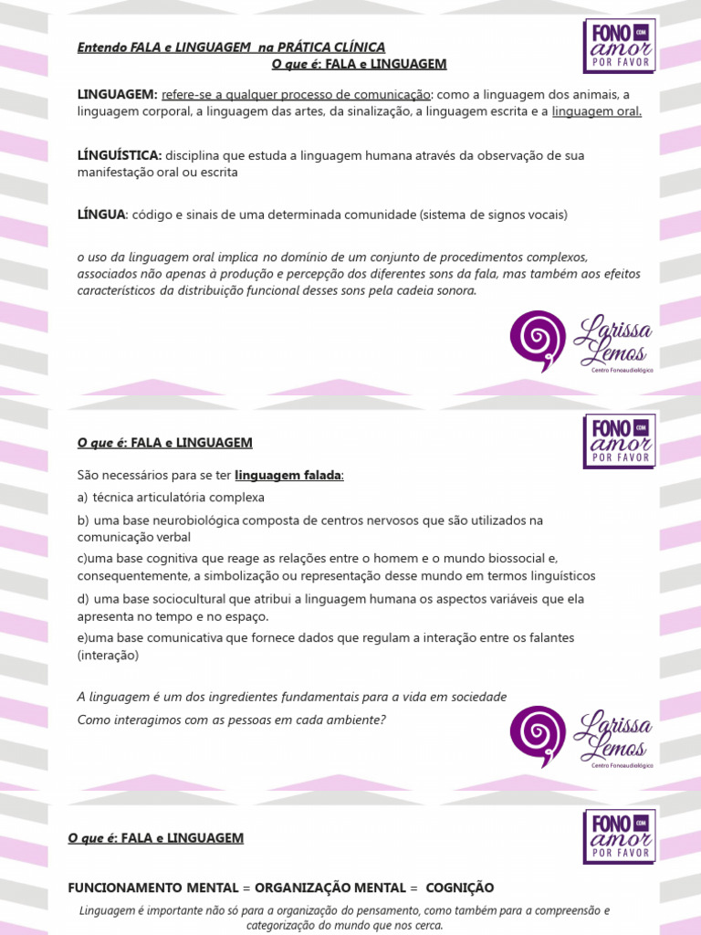 Aula 1 Fala e LGG | PDF