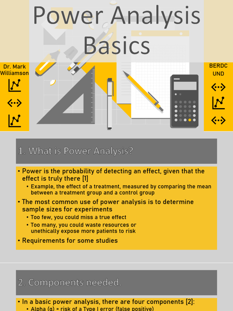 Power Analysis Basics Slides | PDF