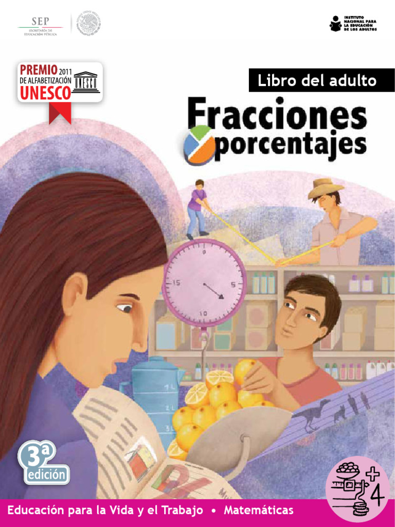 Fracciones y Porcentajes para Adultos | PDF | Matemáticas | Matemática ...