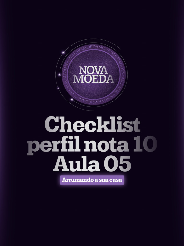 PDF Checklist 10 Aula 05 | PDF