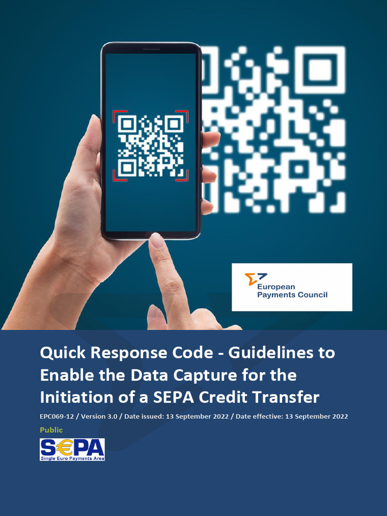 Epc069 12 V3 0 Quick Response Code Guidelines To Enable The Data