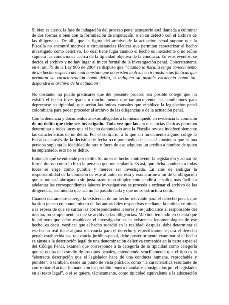 Causales Archivo | PDF