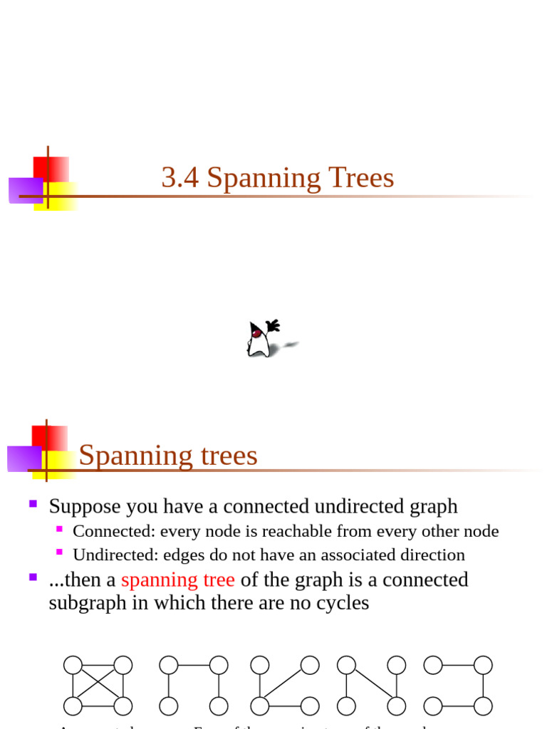 ENSA Agadir Hassane Bouzahir Chapter 3.4 - Spanning - Trees | PDF | Discrete Mathematics ...